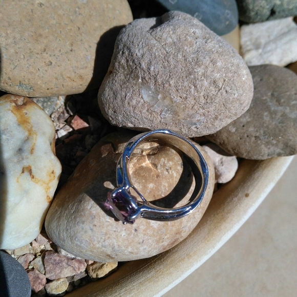 KN | Jewelry | Qvc Vintage 35ct Amethyst Fancy Band Ring 1 | Poshmark